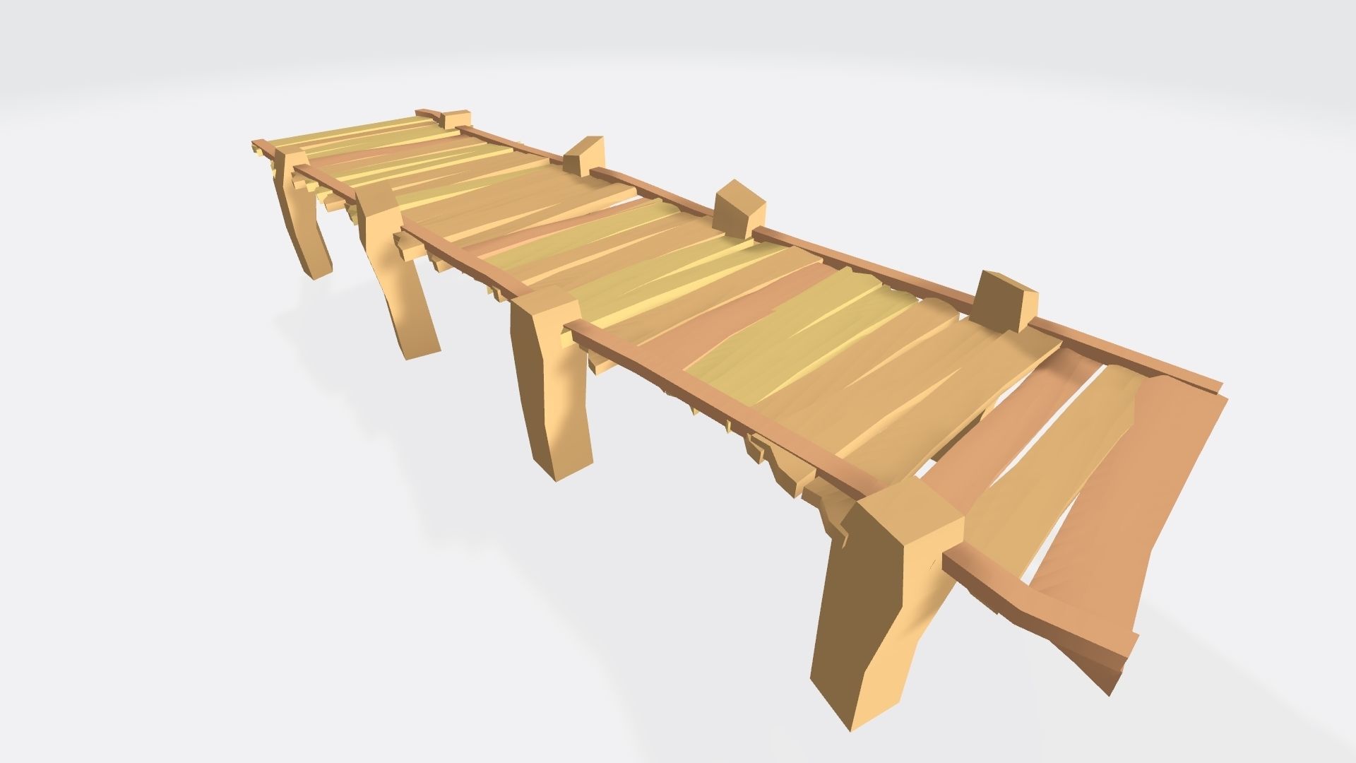 Low Poly Dock Bridge free VR / AR / low-poly 3D model | CGTrader