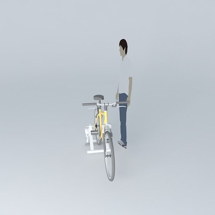 Bicycle pedal power electric generator free 3D model | CGTrader