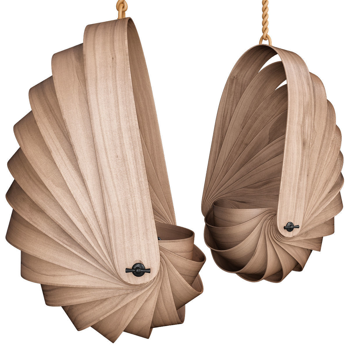 game-ready Armadillo Chair Shields low poly 3d model