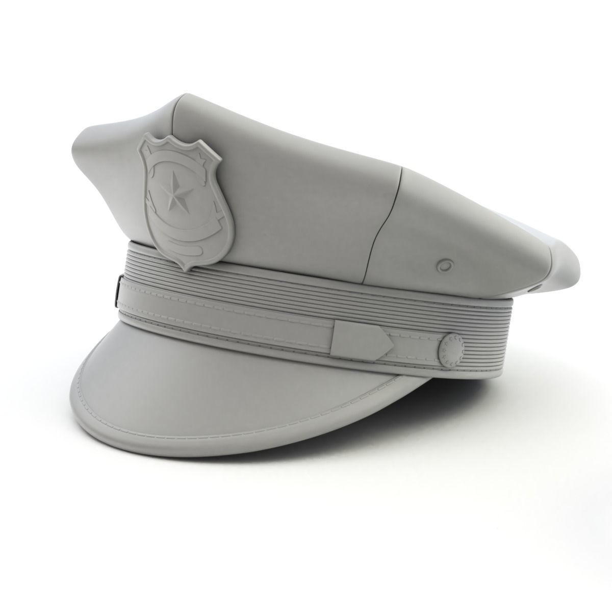Police Cap 3D model | CGTrader