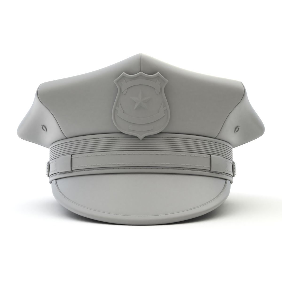 Police Cap 3D model | CGTrader