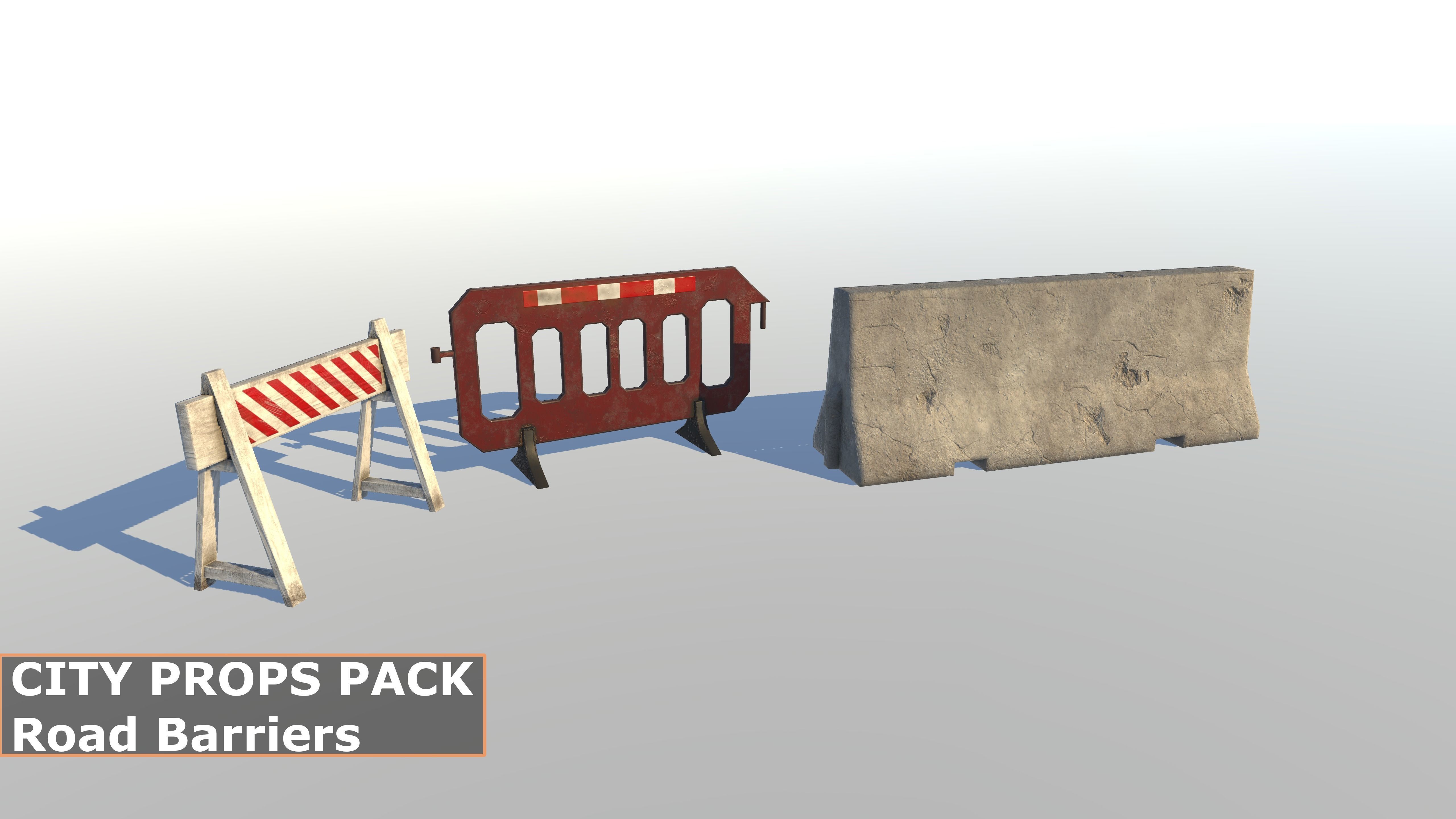 City Props Bundle - Game Ready free VR / AR / low-poly 3D model | CGTrader