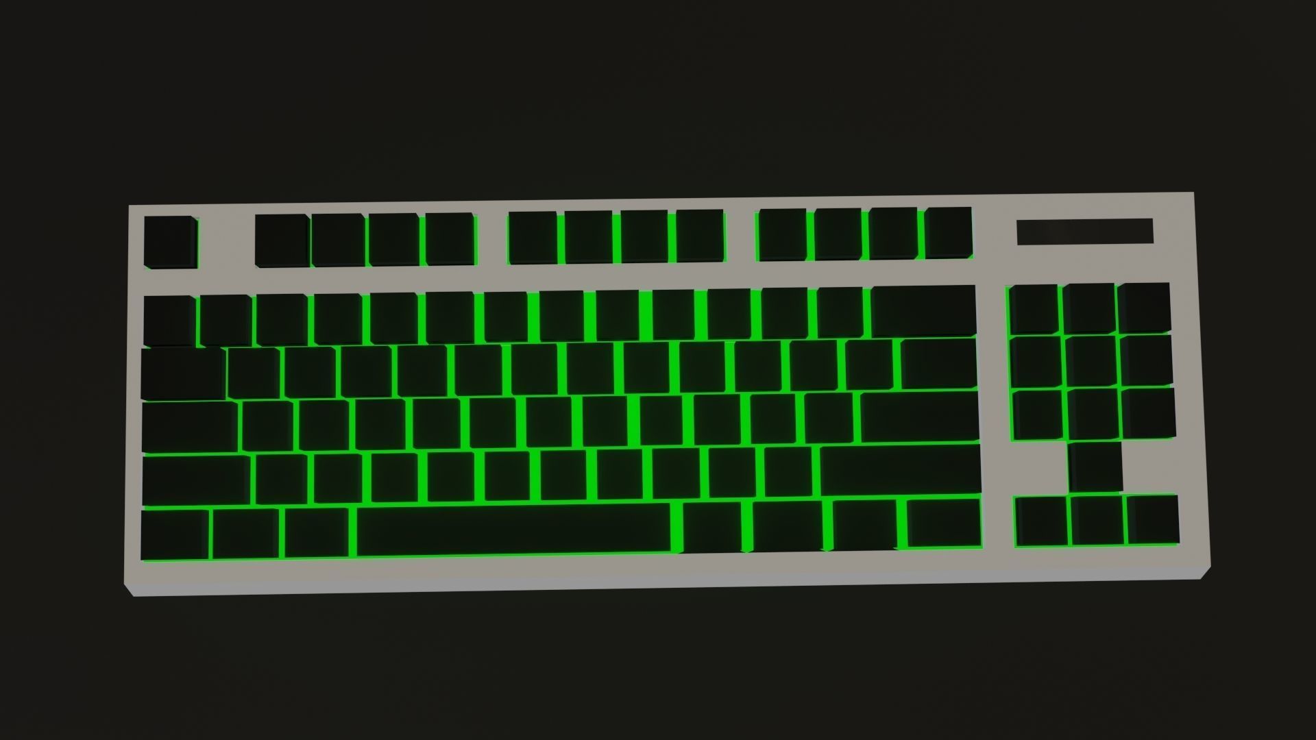 Keyboard 3D Model RGB low-poly free 3D model | CGTrader