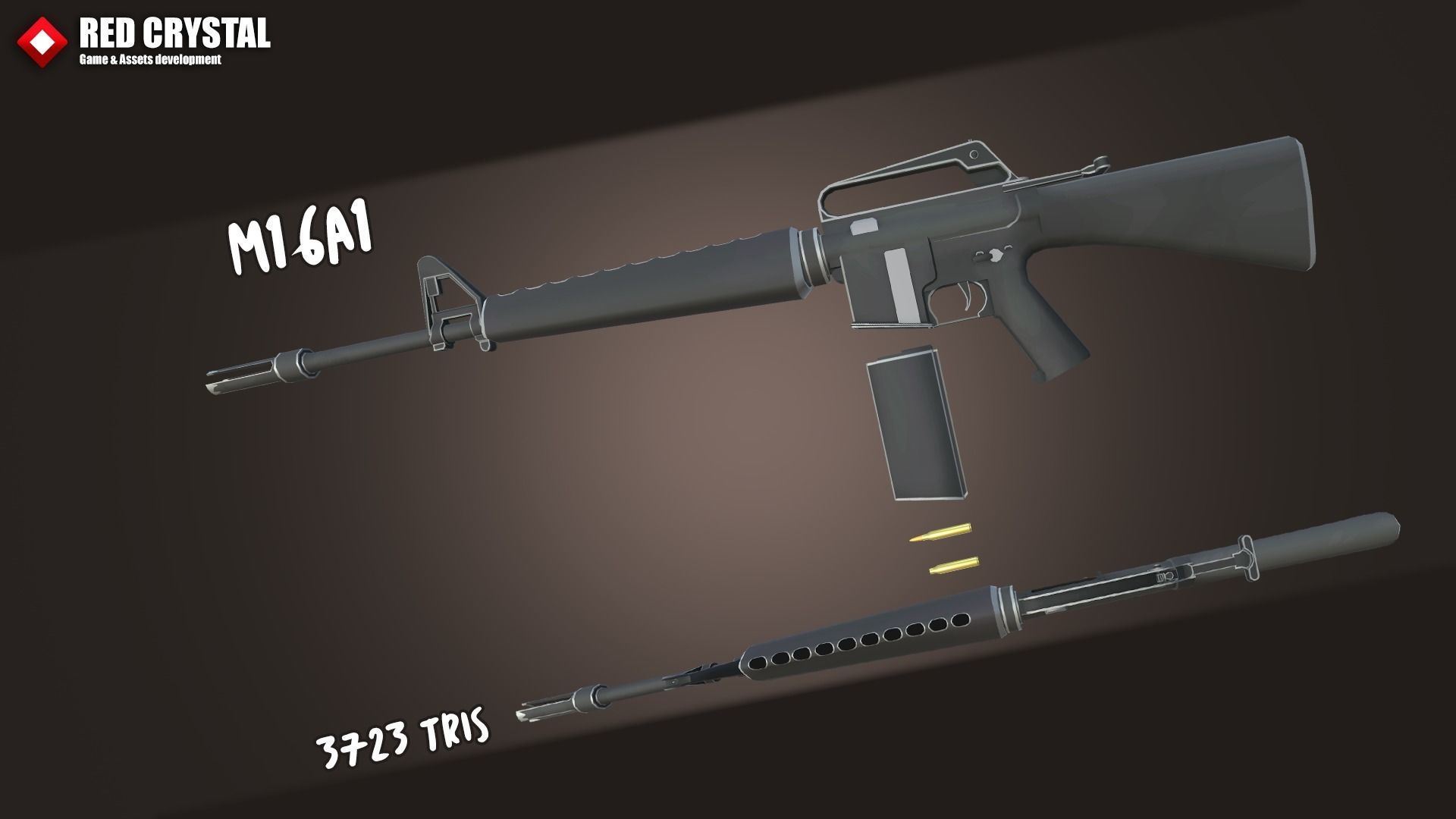 3D model Low Poly Guns Pack VR / AR / low-poly | CGTrader