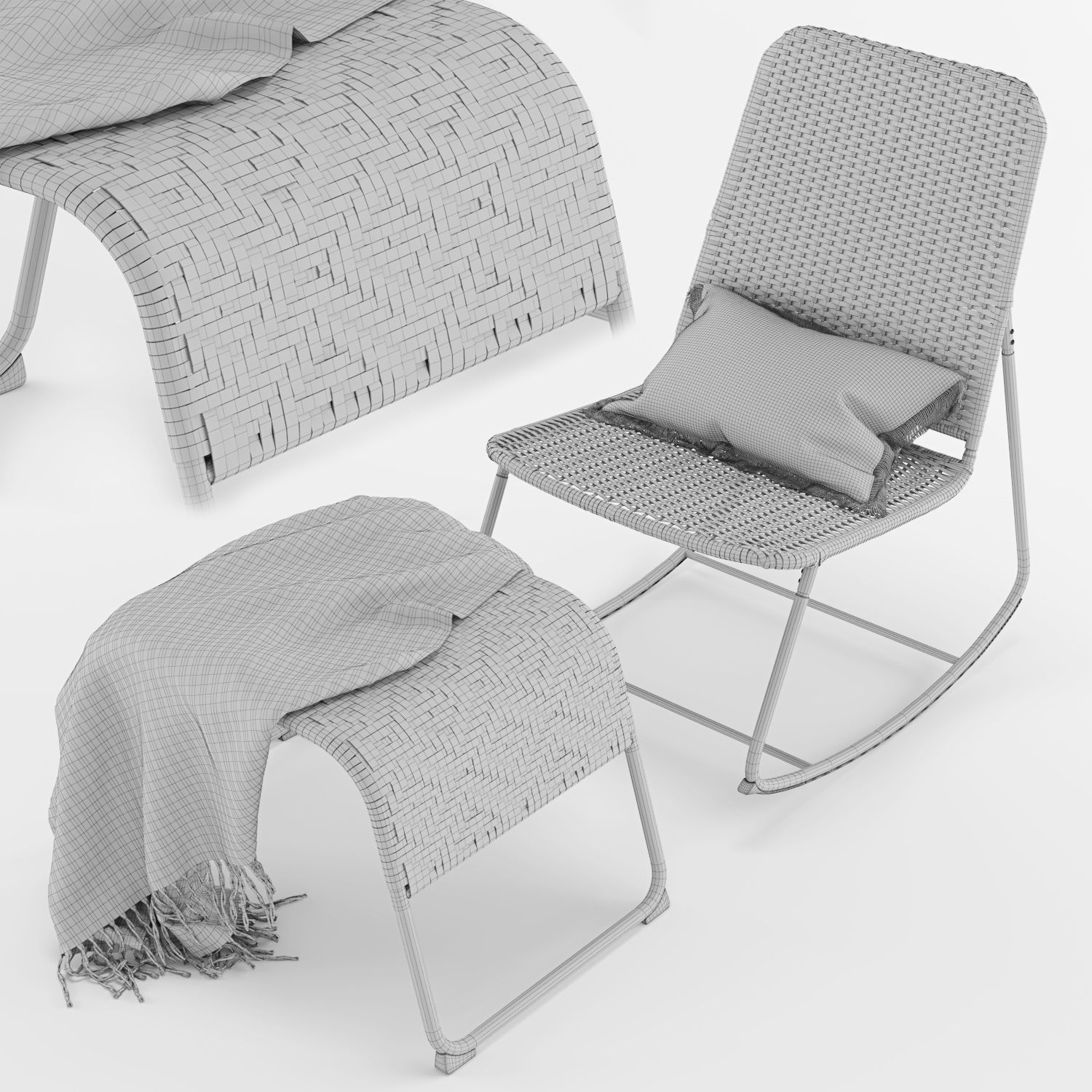 Armchair - Overallt Version 2 - chair outdoor furniture 3D model | CGTrader