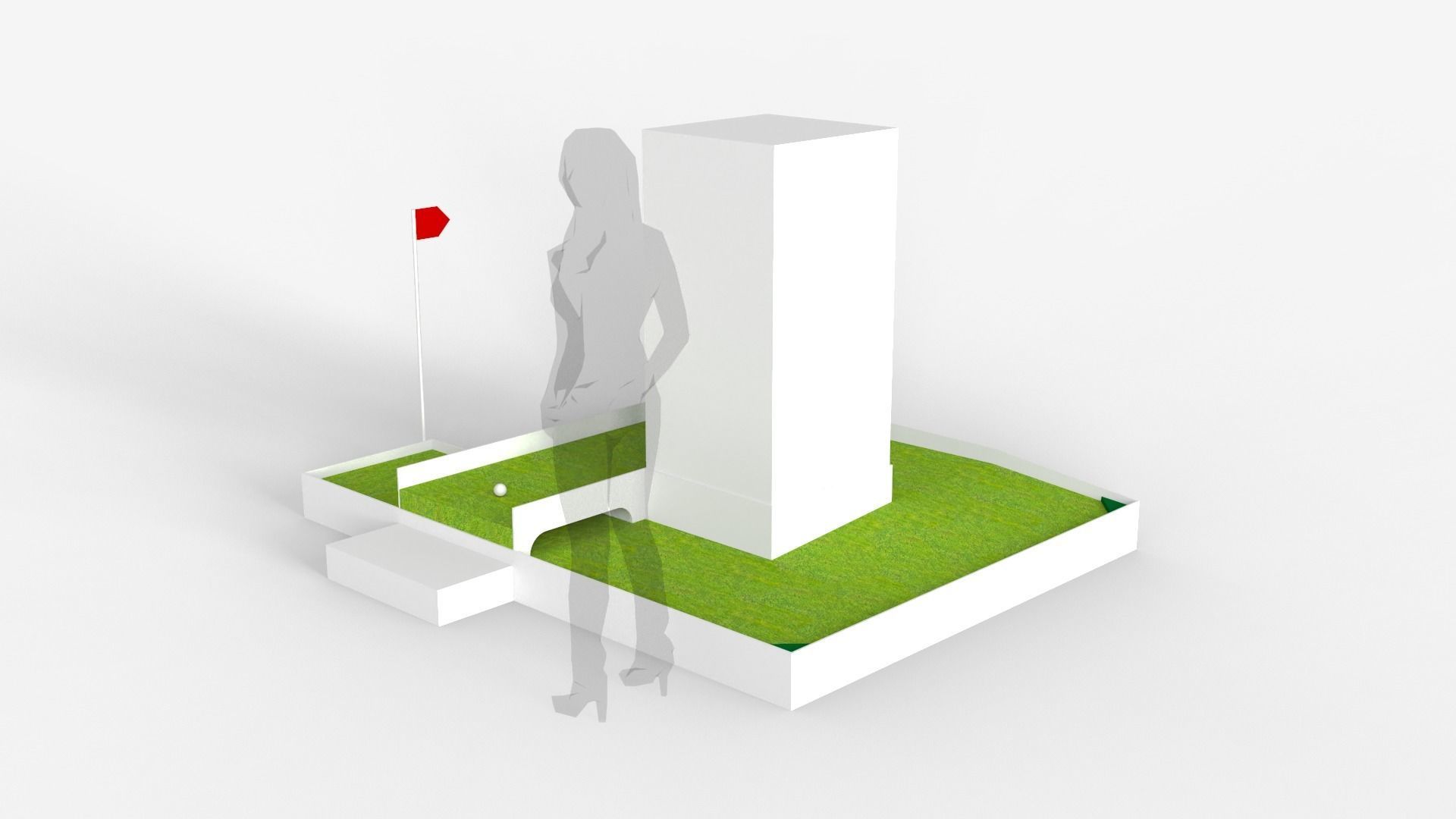 Mini Golf Module - Stand 3D model | CGTrader