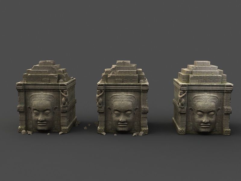 3D model Angkor Wat Games res model 02 VR / AR / low-poly | CGTrader