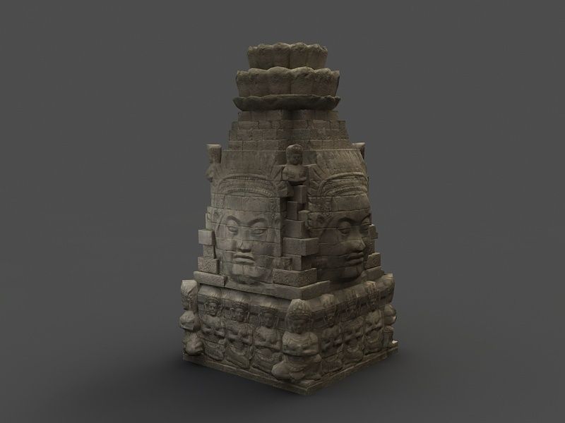 3D model Angkor Wat Games res model 04 VR / AR / low-poly | CGTrader