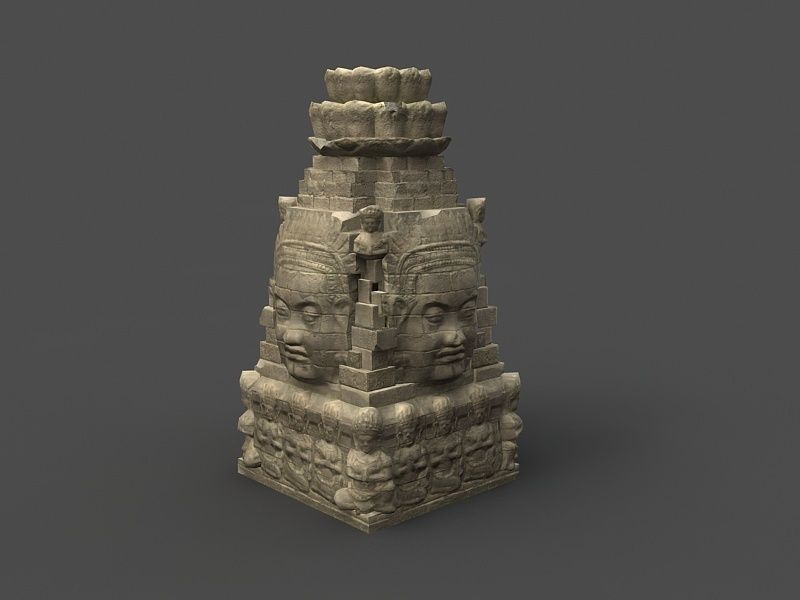 3D model Angkor Wat Games res model 04 VR / AR / low-poly | CGTrader