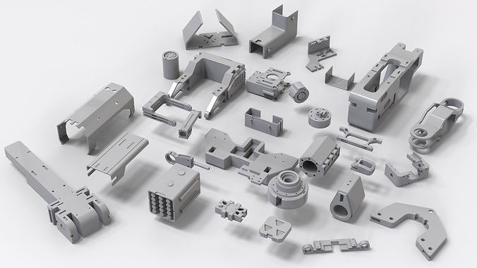 kITBASH VOL 2 mechanical mini pack 3D model | CGTrader