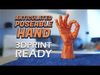 Articulated Poseable Hand - 3DPrint Ready 3D model 3D printable | CGTrader