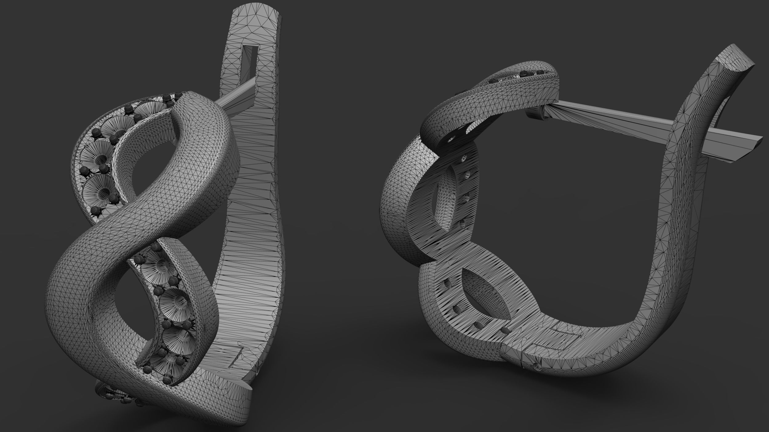 earrings for 3D printing 3D model 3D printable | CGTrader
