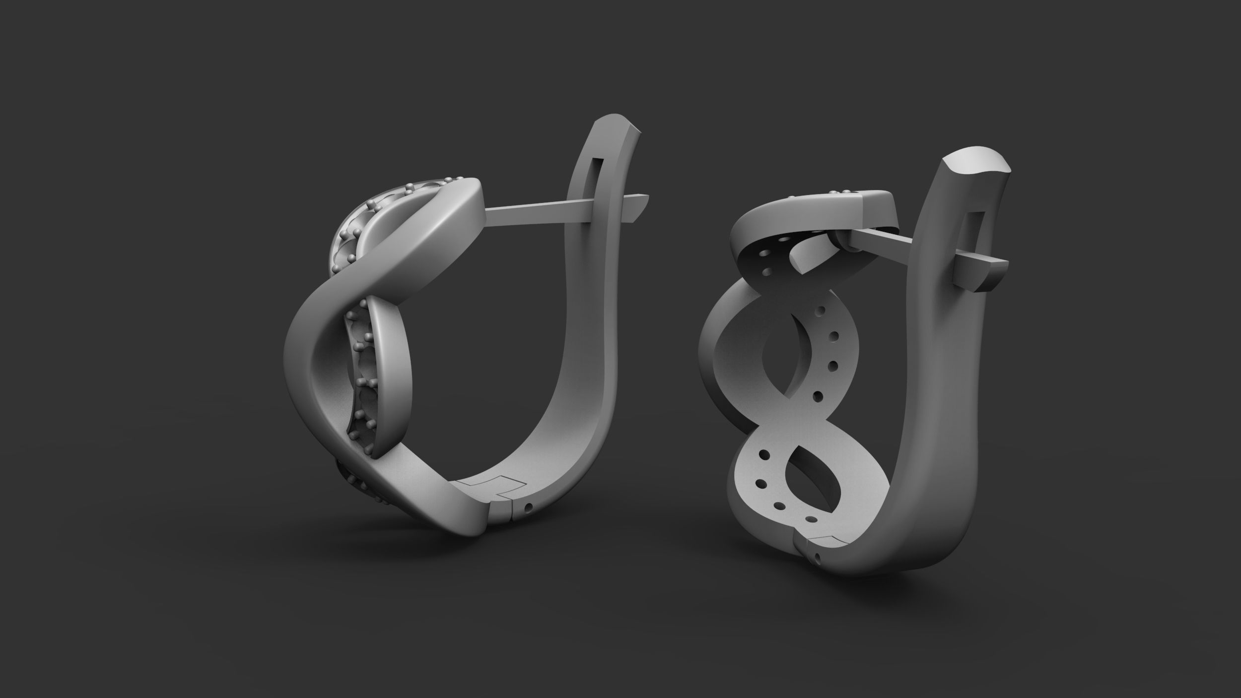 earrings for 3D printing 3D model 3D printable | CGTrader