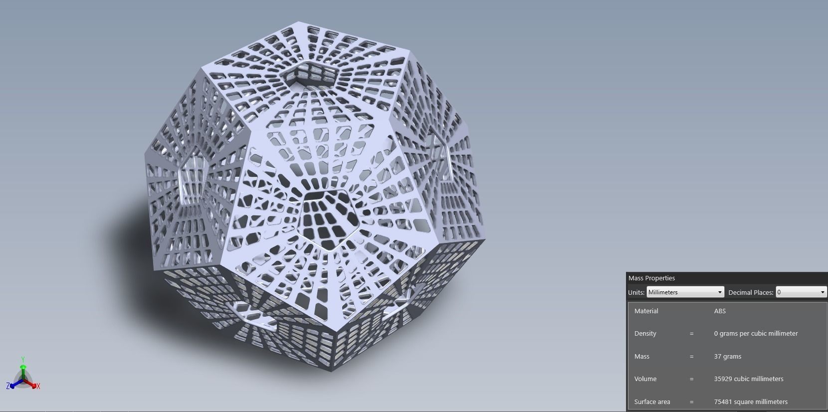 Scifi Dodecahedron 3D model 3D printable | CGTrader