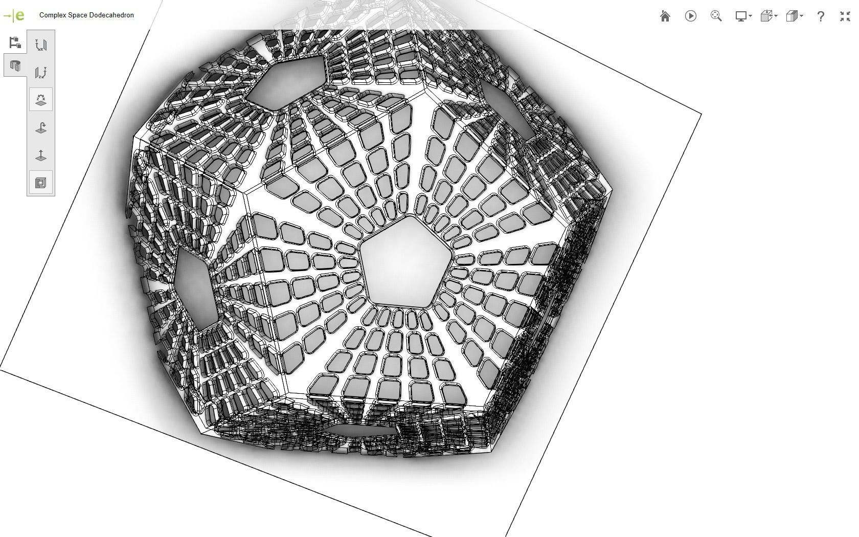 Scifi Dodecahedron 3D model 3D printable | CGTrader