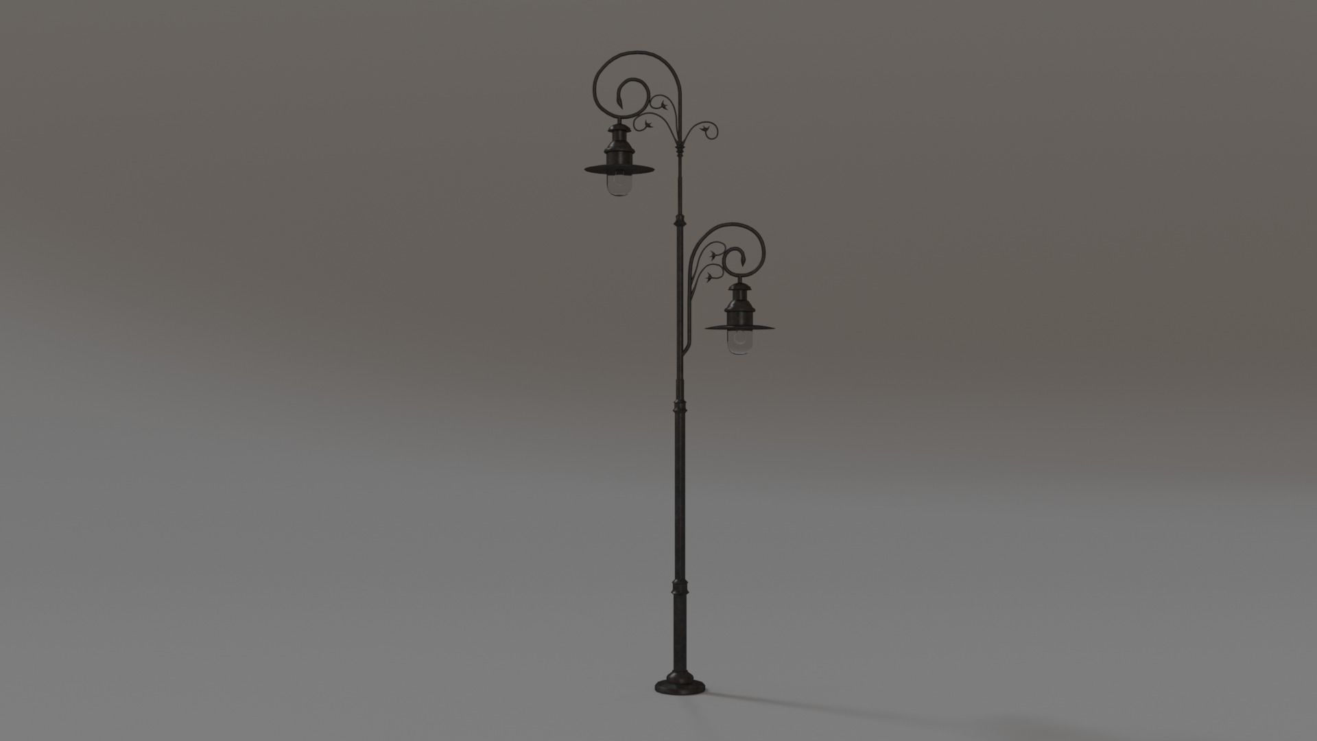 3D model Antique lamp post VR / AR / low-poly | CGTrader