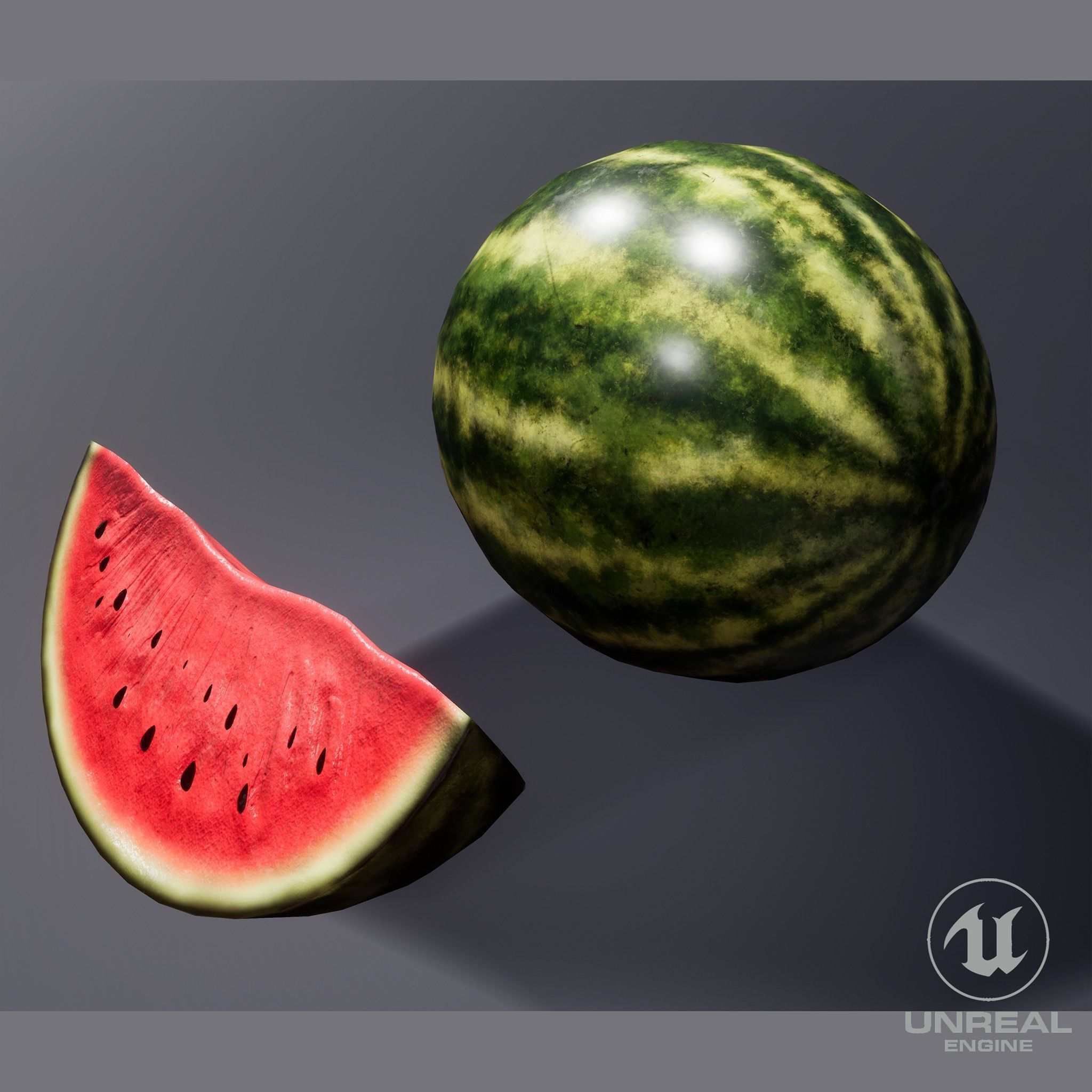 3D model Watermelon VR / AR / low-poly | CGTrader