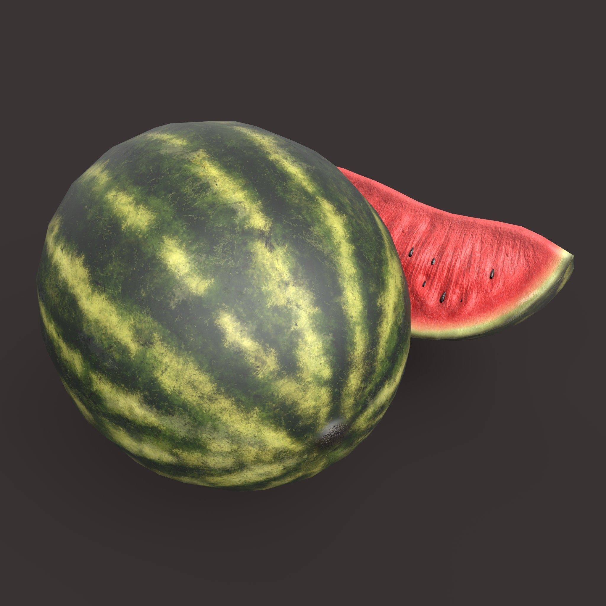 3D model Watermelon VR / AR / low-poly | CGTrader