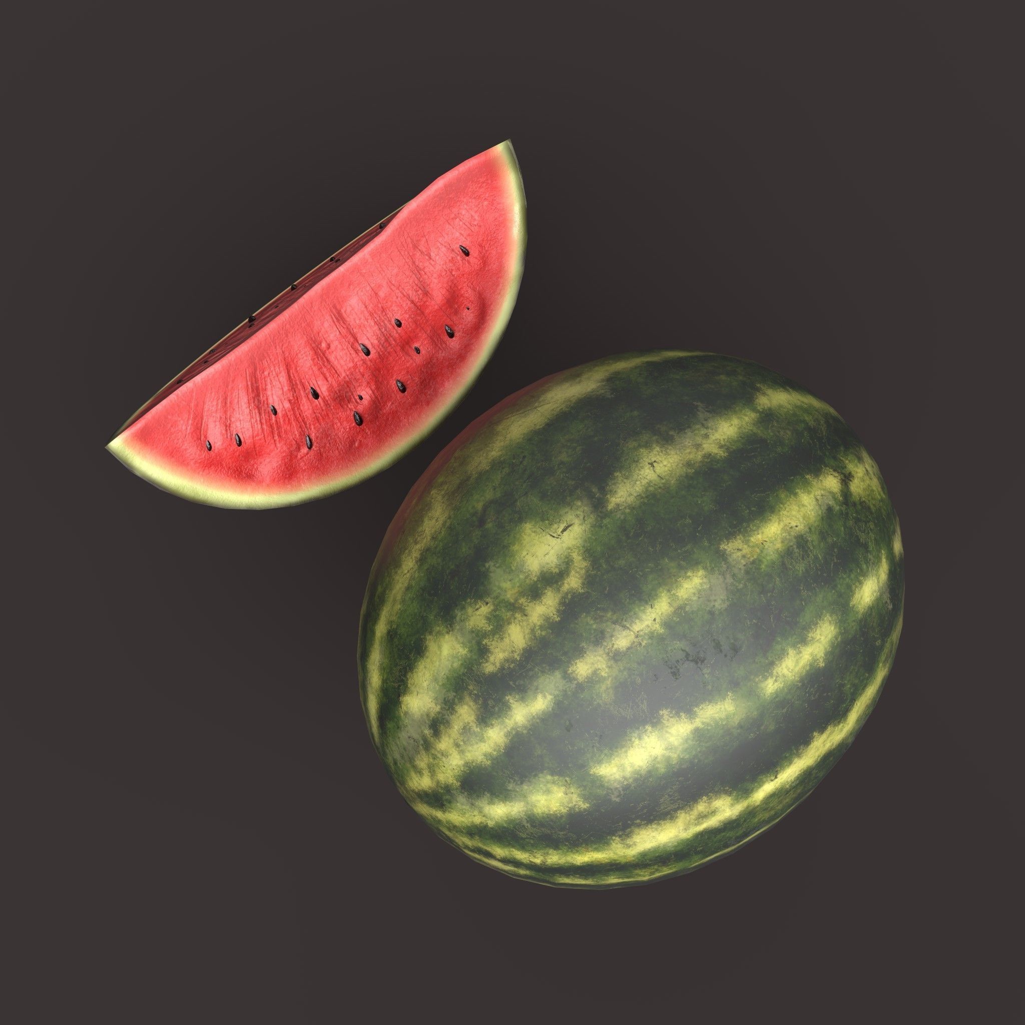3D model Watermelon VR / AR / low-poly | CGTrader