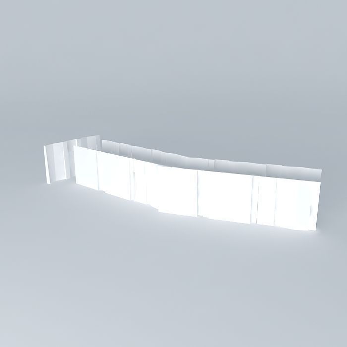 Curve corridor free 3D Model MAX OBJ 3DS FBX STL SKP | CGTrader.com