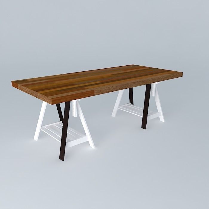Work table free 3D model | CGTrader
