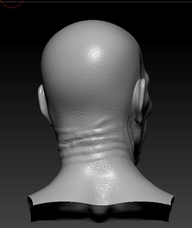 3D model Low poly Oldman bust of man VR / AR / low-poly | CGTrader