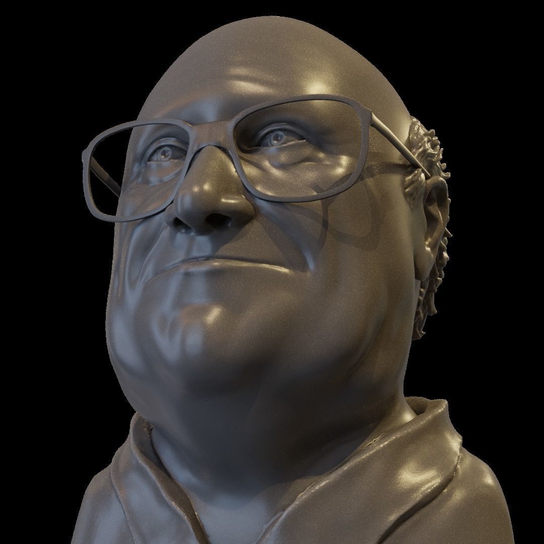 Danny DeVito bust 3D model 3D printable | CGTrader