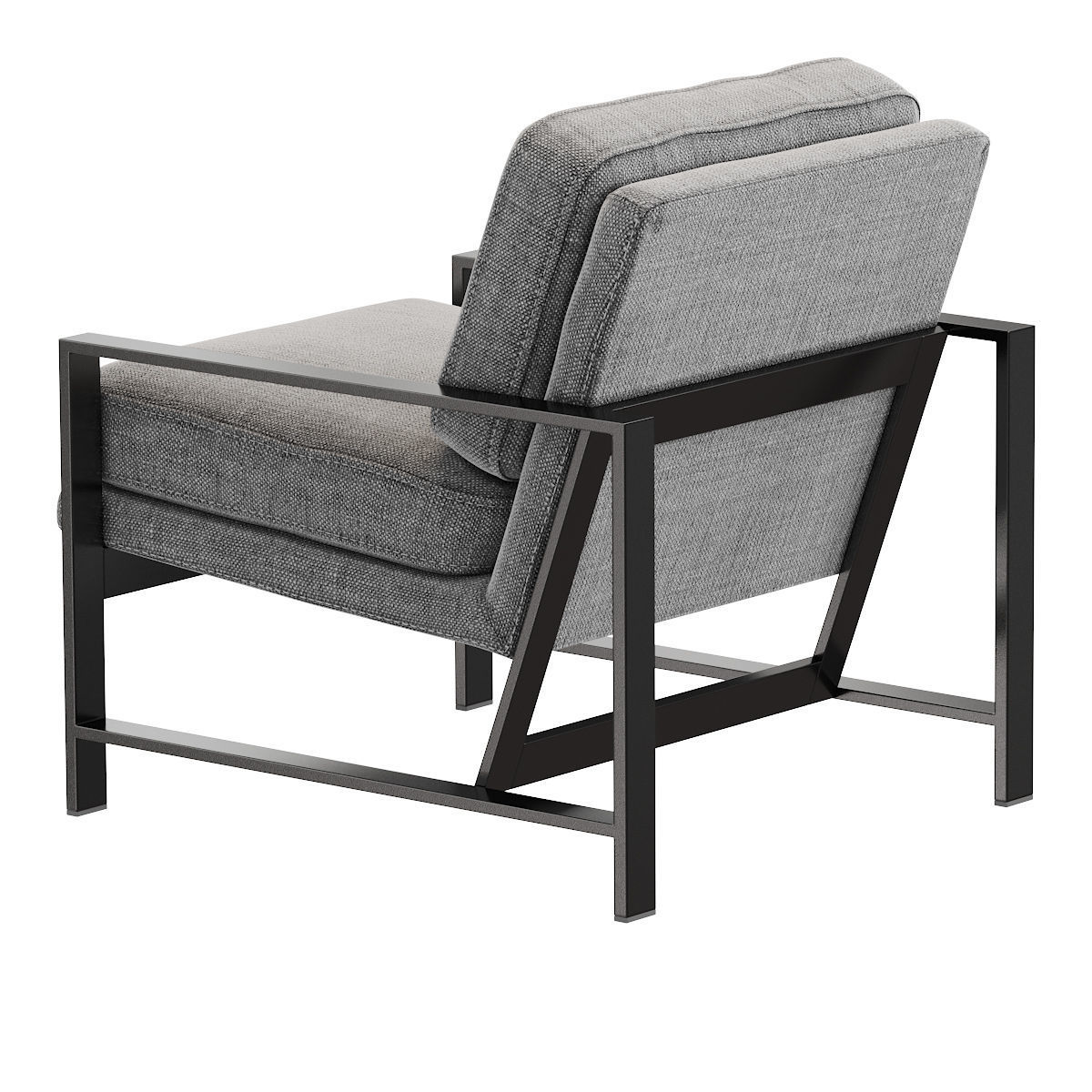 Metal Frame Upholstered Chair 3D model | CGTrader