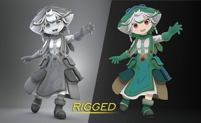 Prushka Manga Made in Abyss 3D model rigged | CGTrader