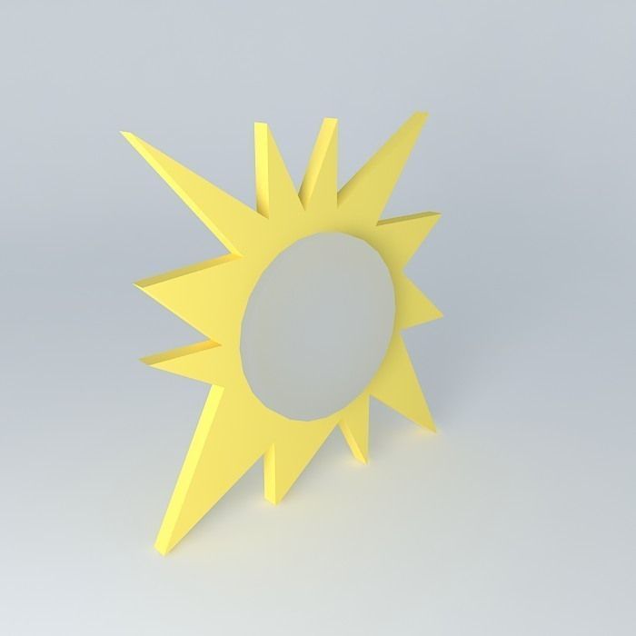 Fake sun free 3D model | CGTrader