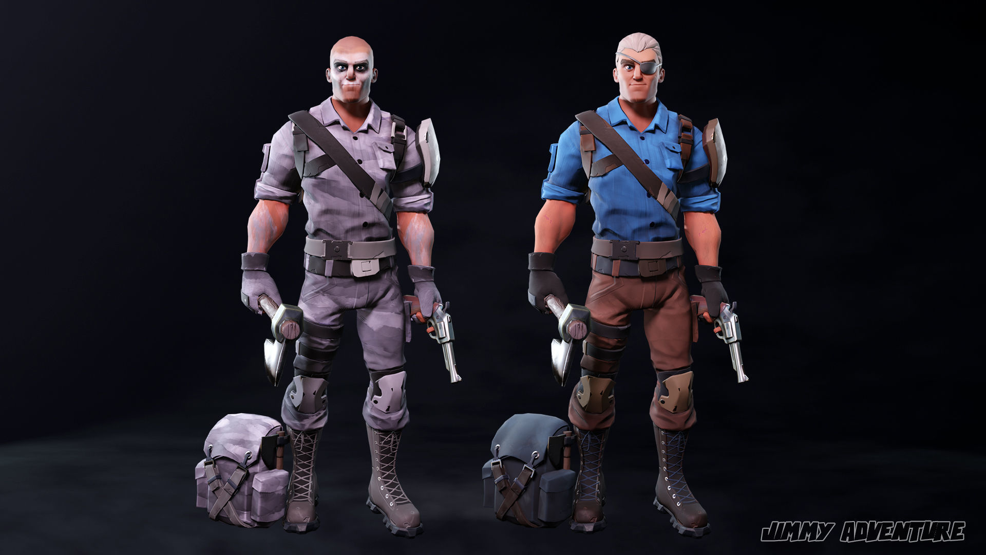 3D model Jimmy adventure - Stylized character VR / AR / low-poly | CGTrader