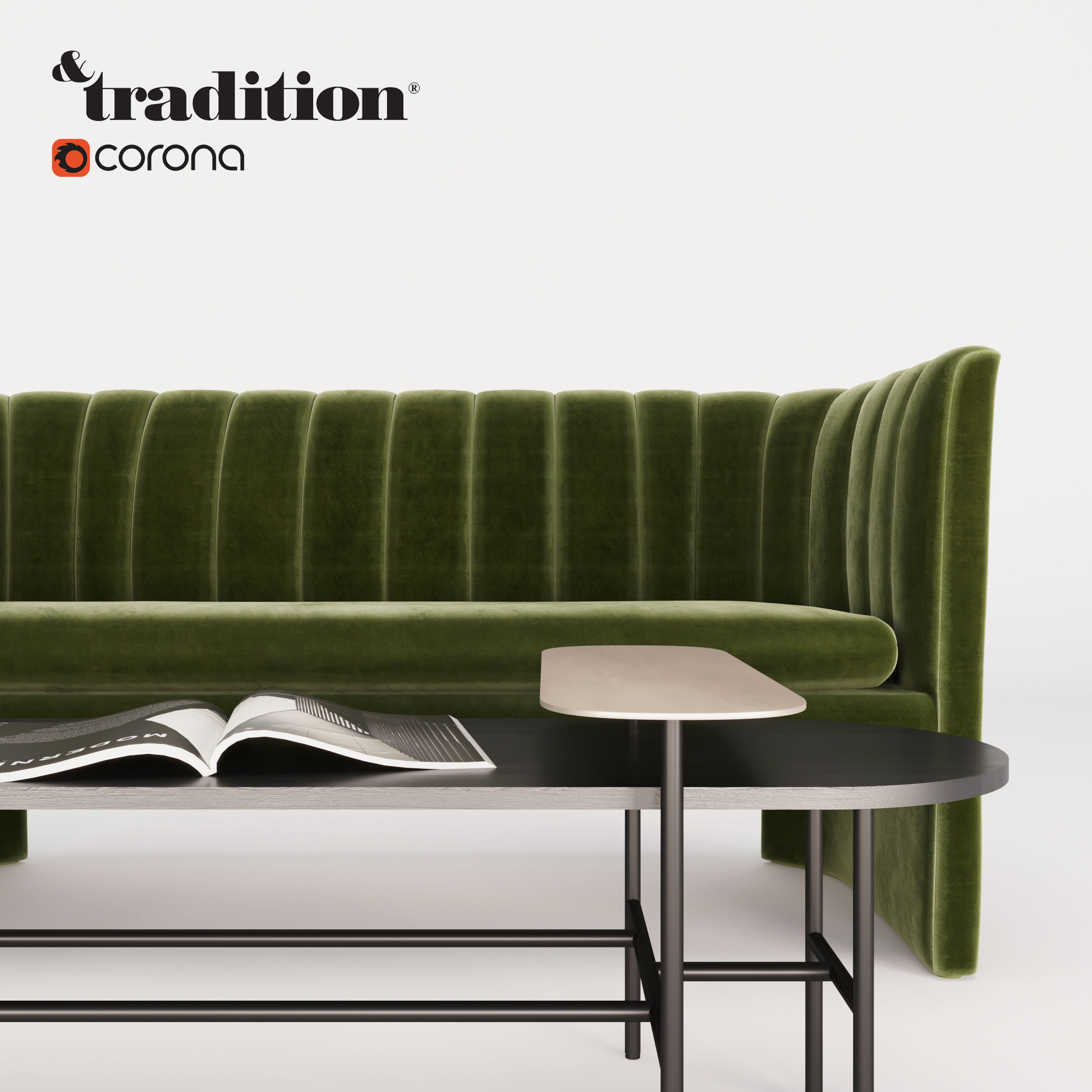 ANDtradition Sofa Lounge chair and Table 3D model rigged | CGTrader