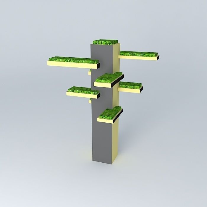 tree installation free 3D model | CGTrader