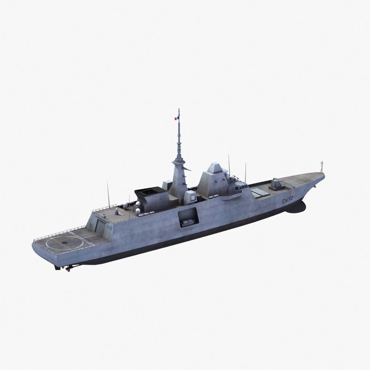 FREMM Aquitaine Frigate 3D model | CGTrader