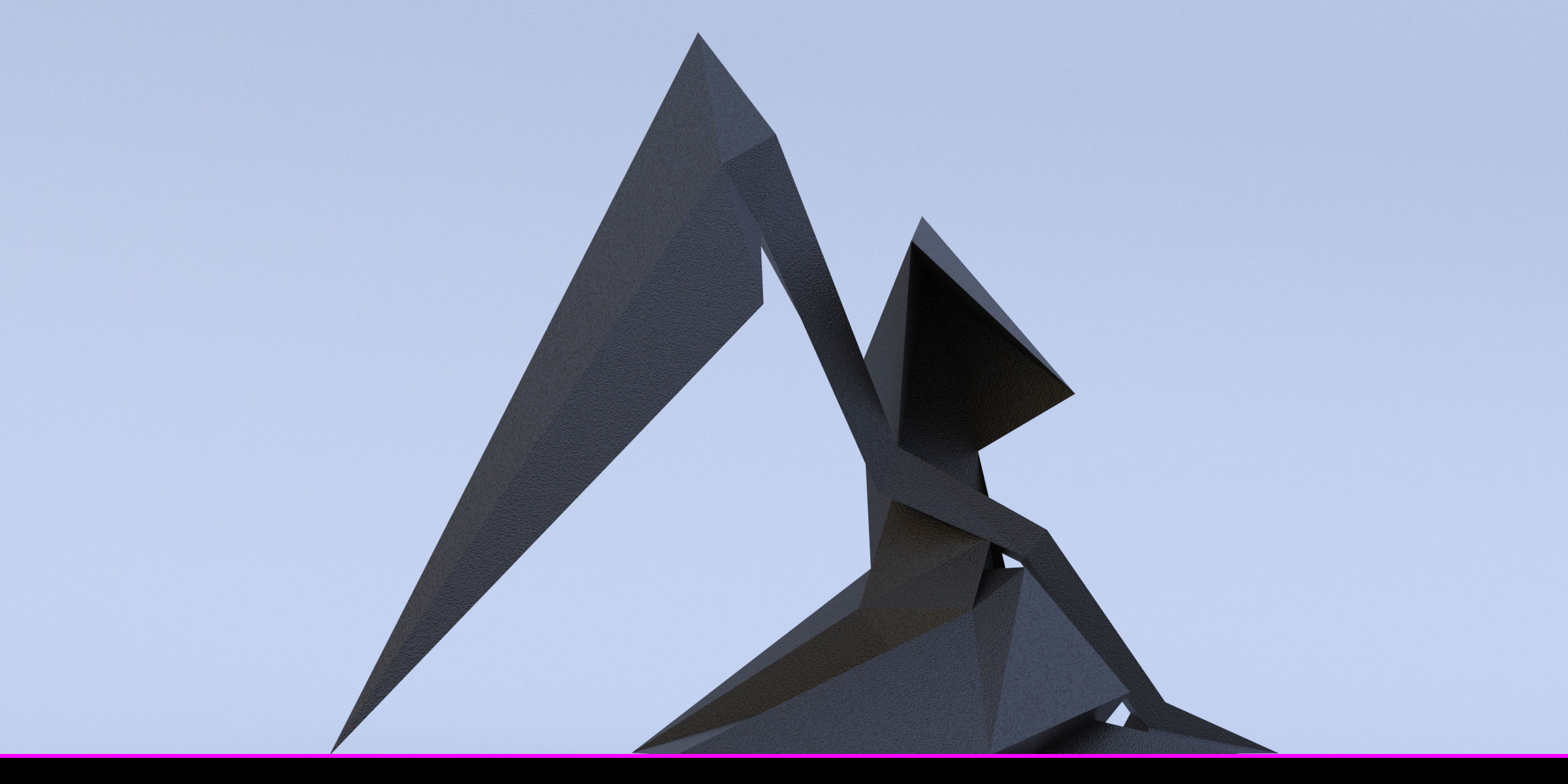 Death low poly geometric sculpture 3D model | CGTrader