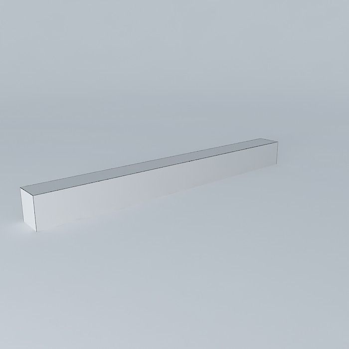 Wooden block bench free 3D model | CGTrader