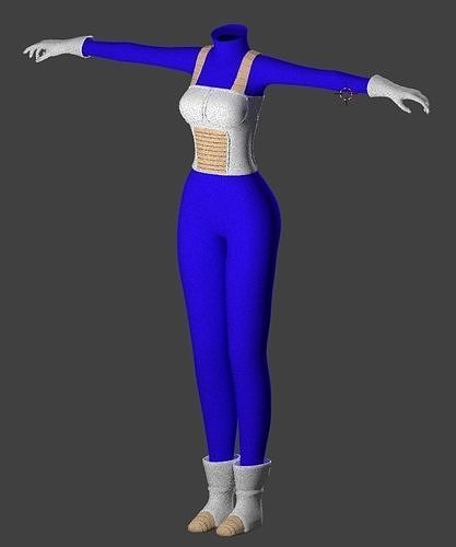 3D model Dragon Ball Armor bodysuit chest plate gloves boots VR / AR ...