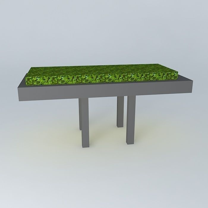 Short cross section planter free 3D model | CGTrader