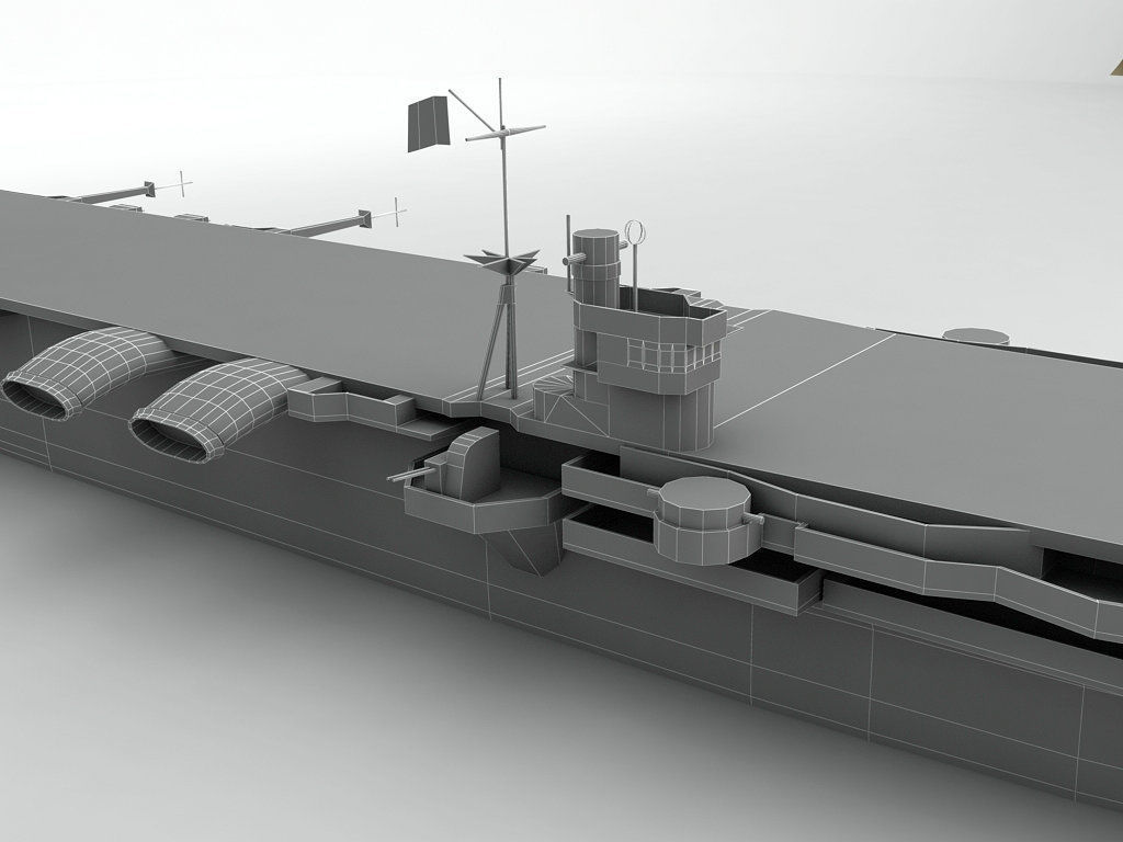 3D model Soryu Aircraft Carrier Ship WWII VR / AR / low-poly | CGTrader