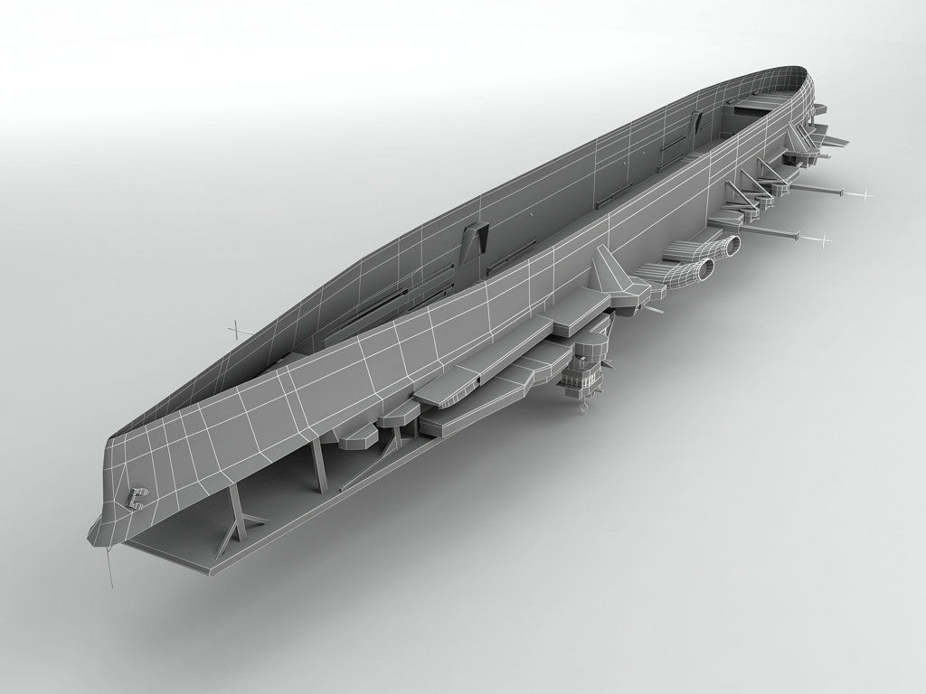 3D model Soryu Aircraft Carrier Ship WWII VR / AR / low-poly | CGTrader