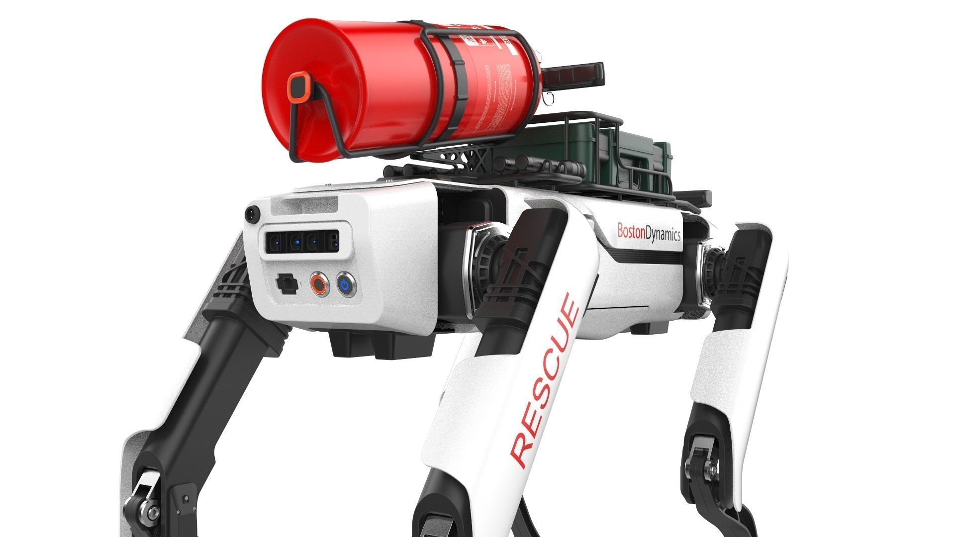 Boston Dynamics Spot Robot Rescue White 3D model | CGTrader