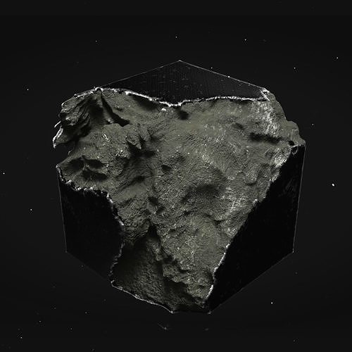 Carbon rock 3D model | CGTrader