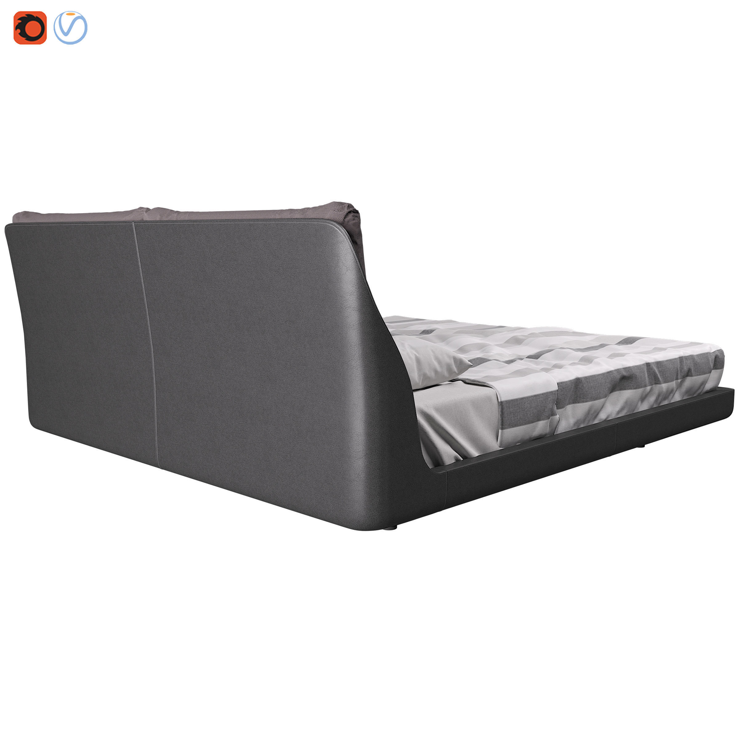 Makura bed By Piero Lissoni 3D model | CGTrader