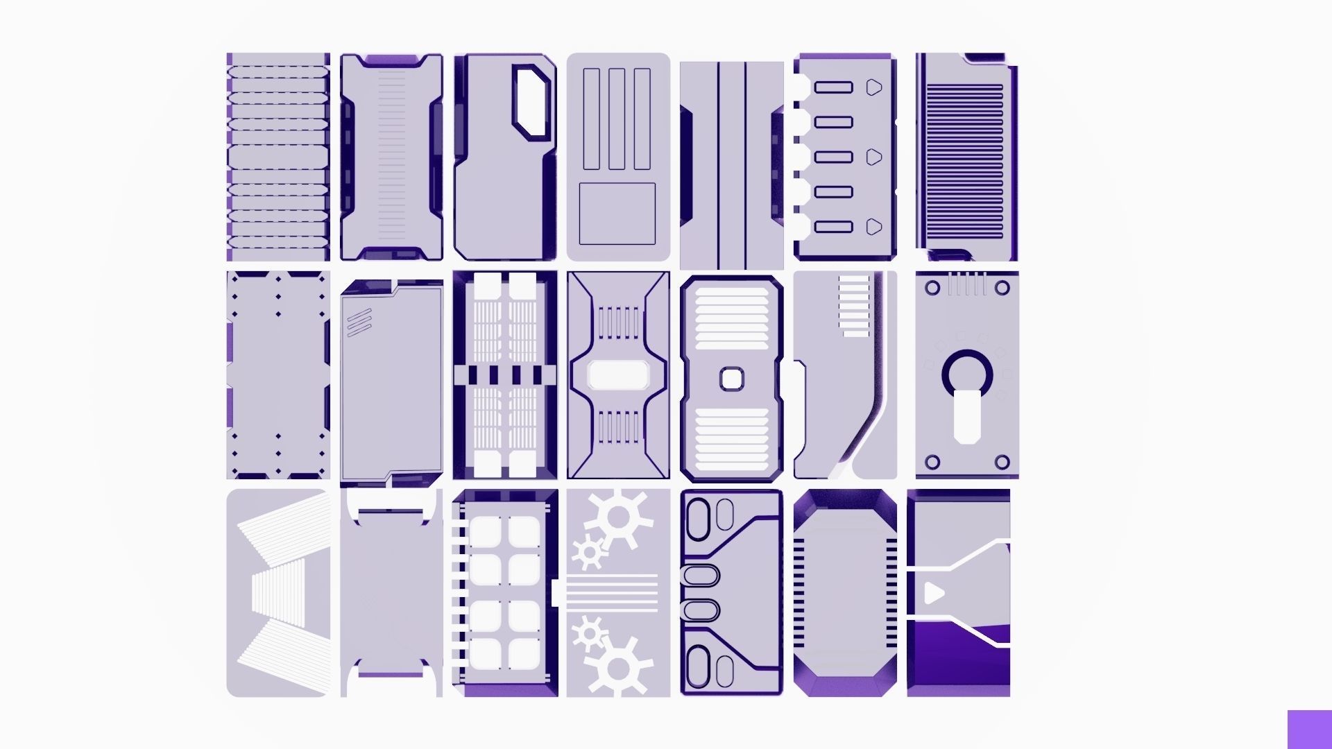 3D model Sci-Fi hard surfaces VR / AR / low-poly | CGTrader