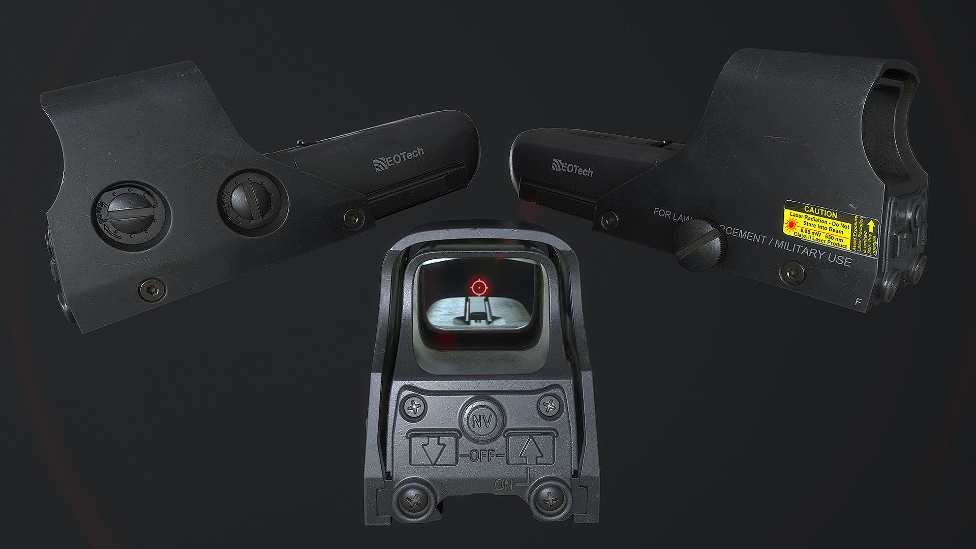 3D model Sig sg 552 commando - Eotech 552 Holographic Weapon Sights VR ...
