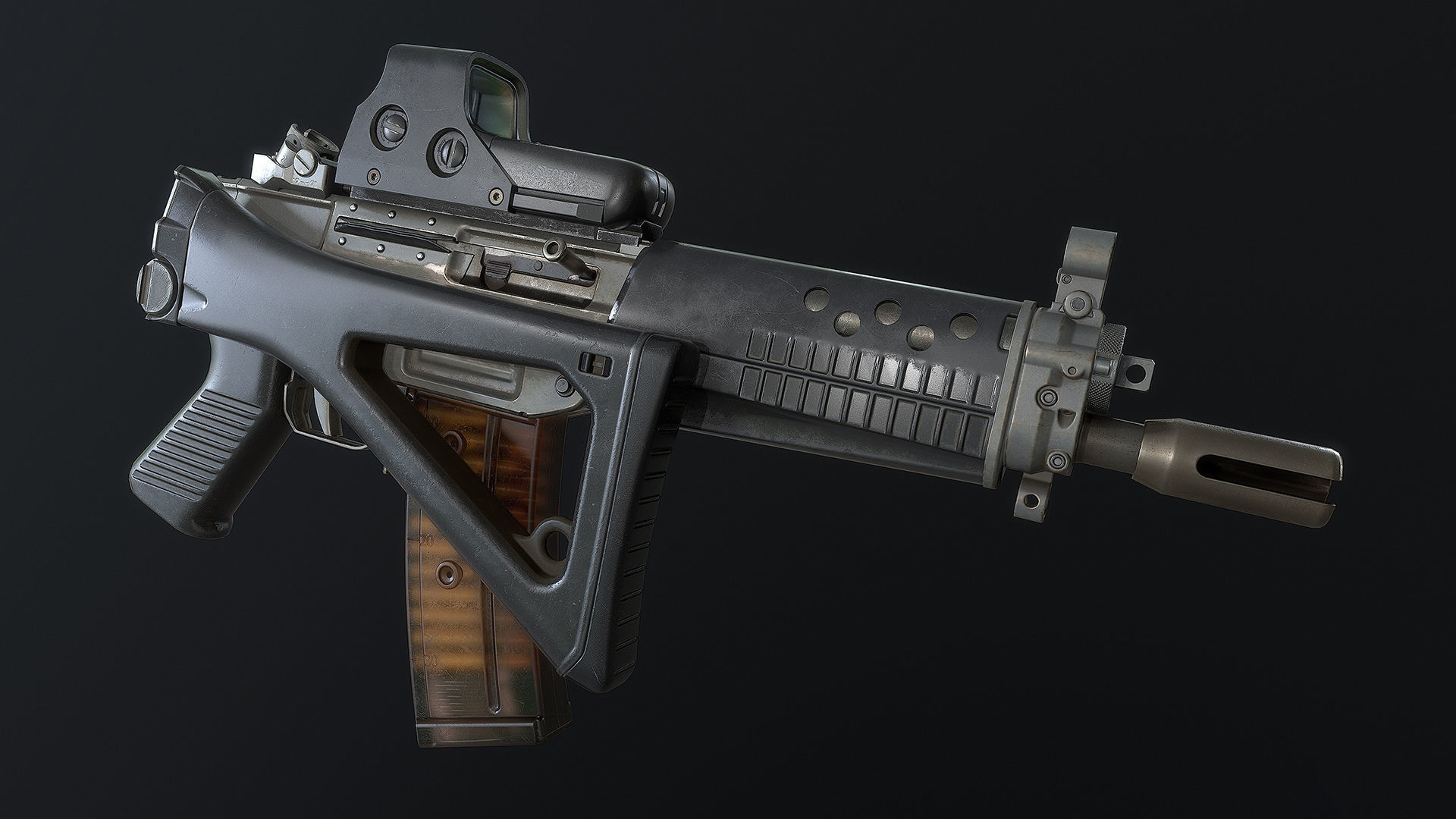 3D model Sig sg 552 commando - Eotech 552 Holographic Weapon Sights VR ...