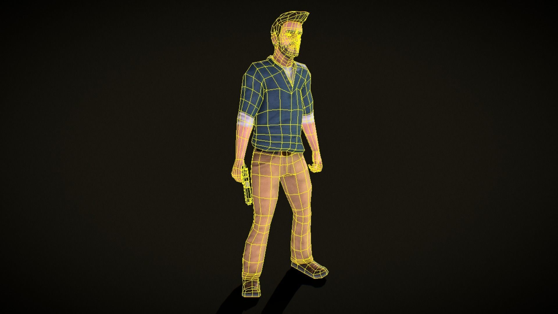 Blake - the adventurer -Free Low Poly animated Model free VR / AR / low ...