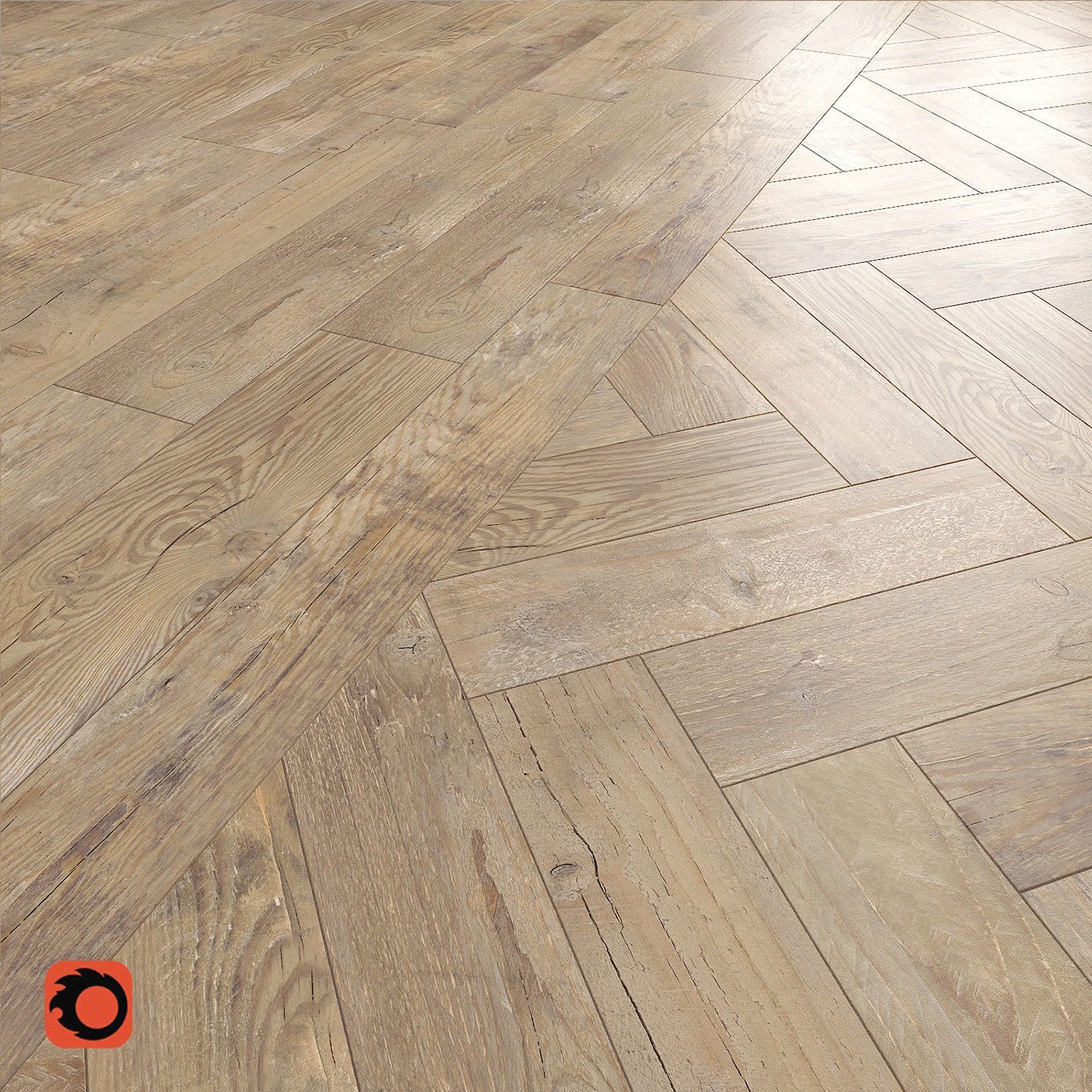 Timber beige Floor Tile 3D model | CGTrader