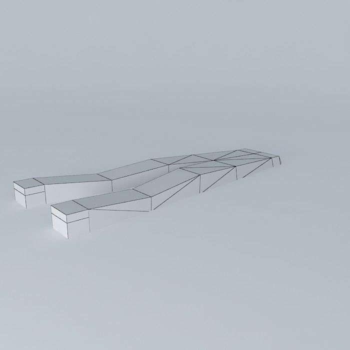 runway 1 two wooden planks free 3D model | CGTrader