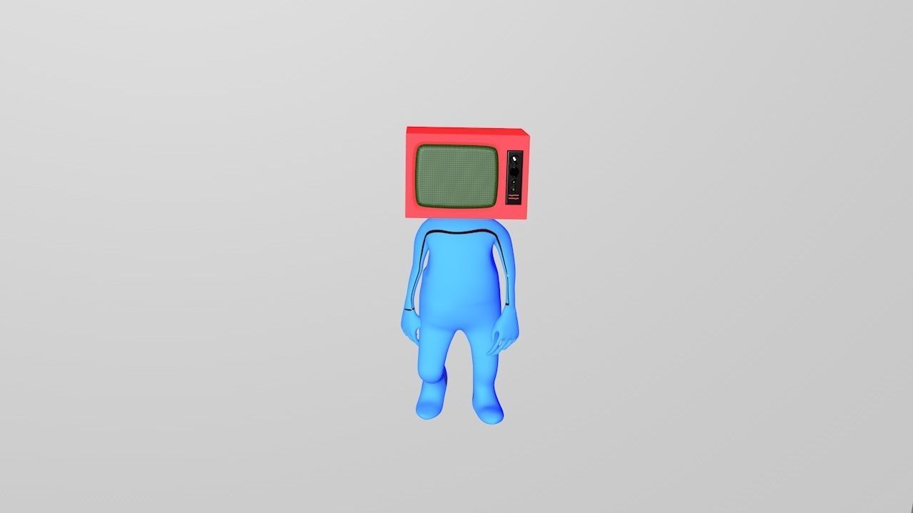 tv man 3D model animated | CGTrader